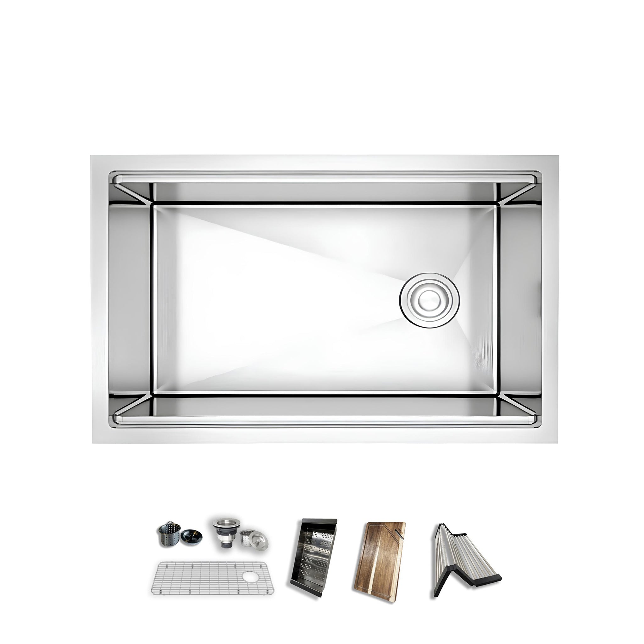 Hydra Tech™ GS430 Stainless steel 30" Undermount Single Bowl workstati ...