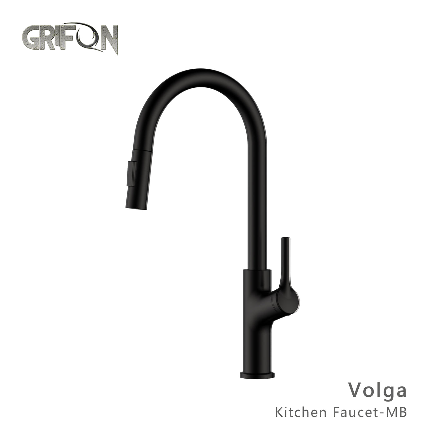 VOLGA™ GF401 Contemporary Style Single-Handle Kitchen Sink Faucet with – GRIFON